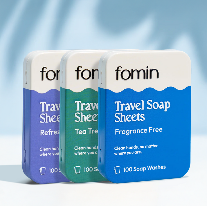 Travel Soap Sheets | TSA Approved Paper Soap for Travel & Camping – Fomin